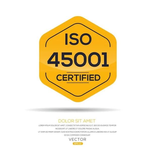 Iso 45001 Vektor Stok, Ilustrasi Iso 45001 Bebas Royalti | Depositphotos