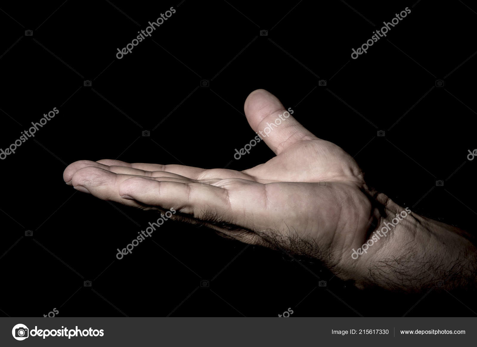 Hands Man Asking Receive Something — Stock Photo © camaralenta #215617330