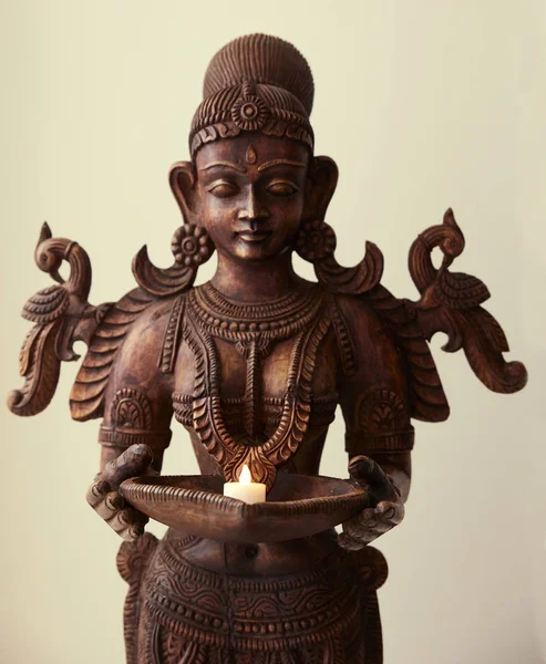Zen sculpture in a prayer hall. Stock Photo by ©camaralenta 301410204