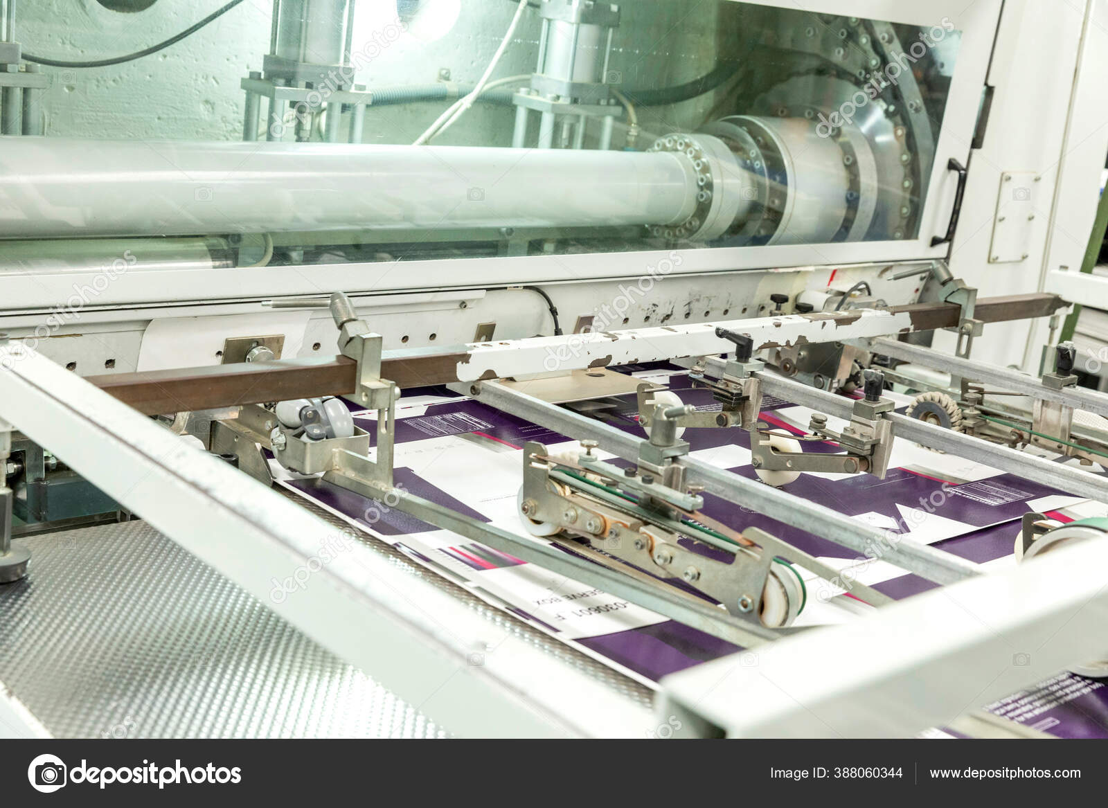 Close Offset Printing Machine Production — Stock Photo © camaralenta ...