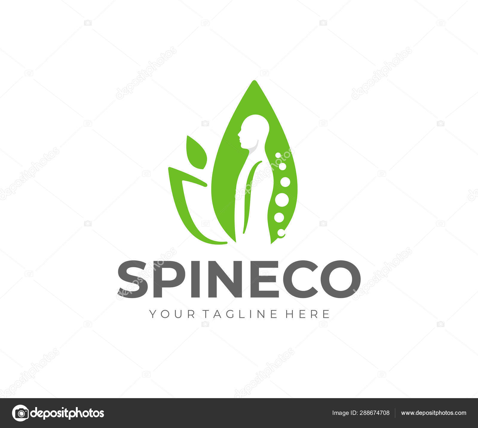 Spine Treatment Logo Design Orthopedic Spine Center Vector Design Human ...