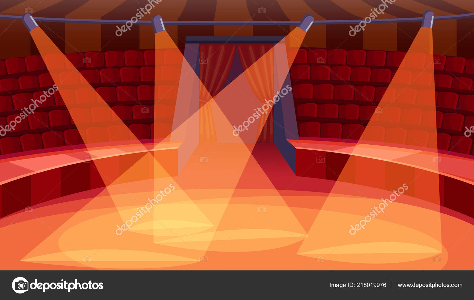 Circus Cartoon Background