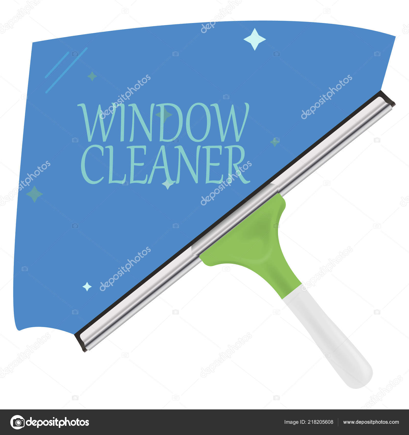 Sparkling Clean Window Cleaner Stock Vector Image by ©eduardrobert ...