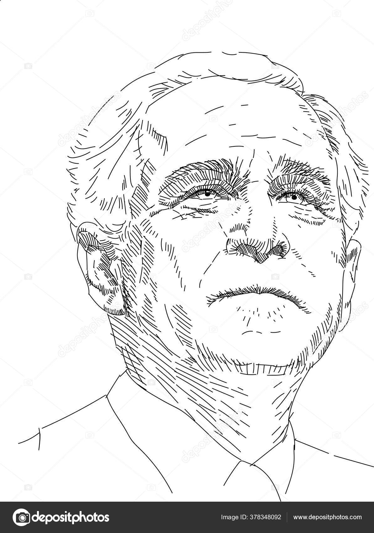 George Bush Drawing