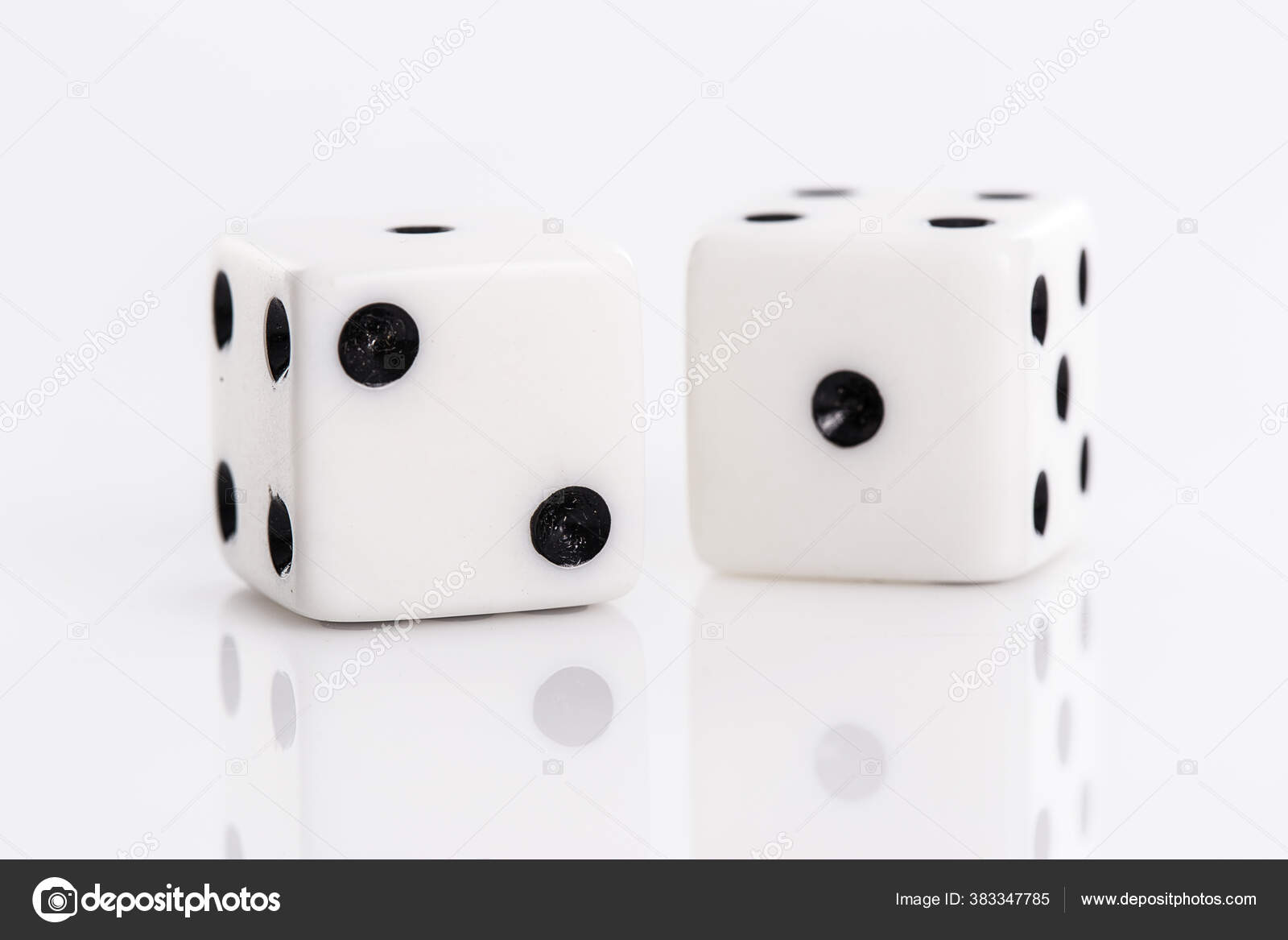 Rolling Dice White Background Stock Photo by ©racool_studio 383347785