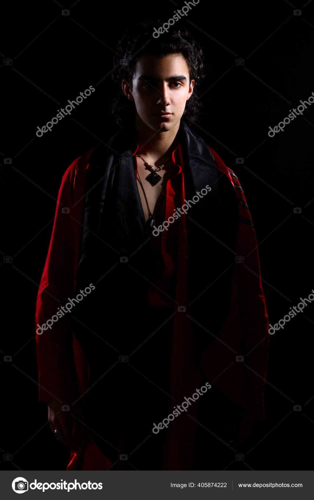 Young Attractive Latino Boy Dancing Dark Background Stock Photo by ...