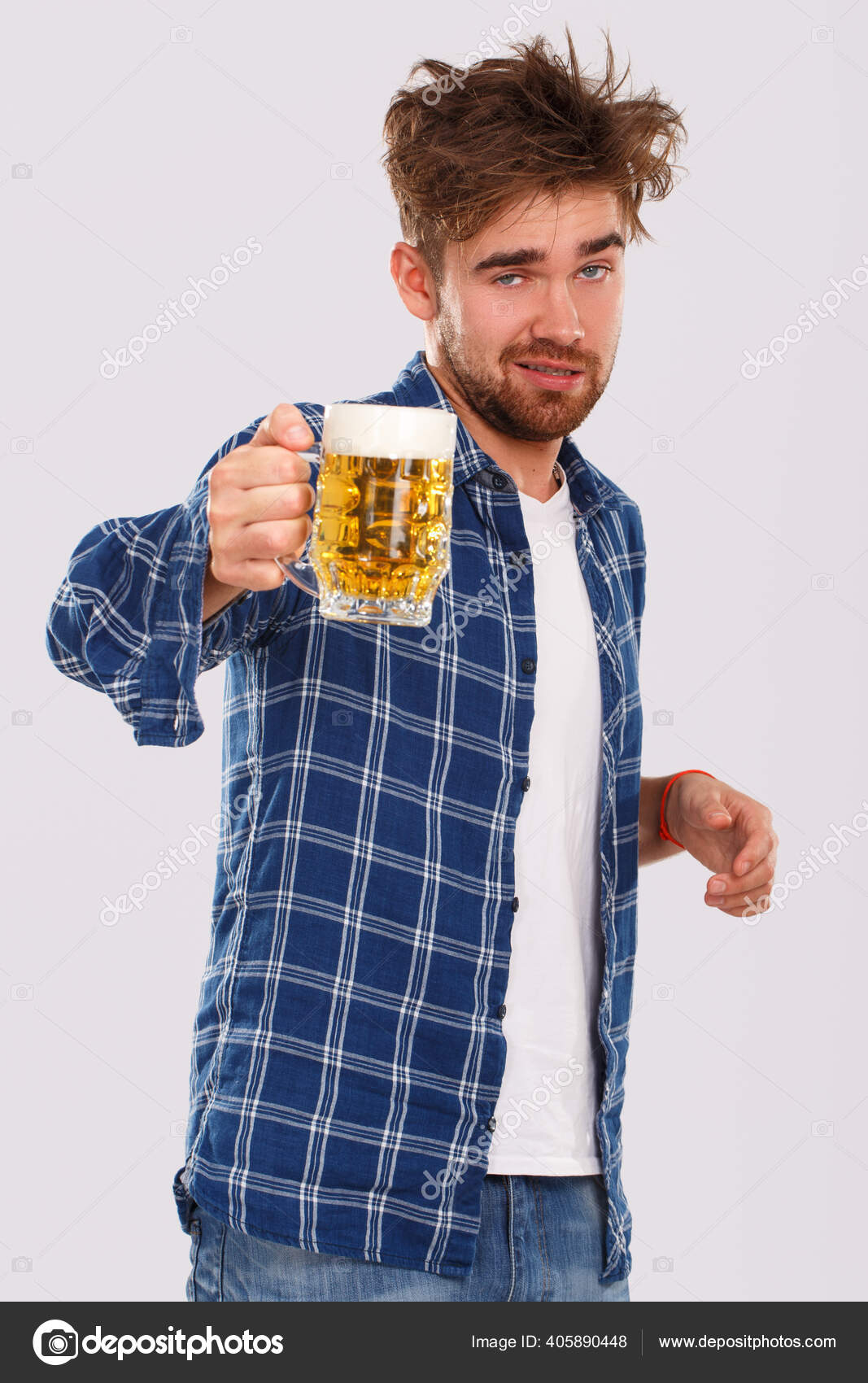 Alcohol Problems Young Alcoholic Beer — Stock Photo © racool_studio ...