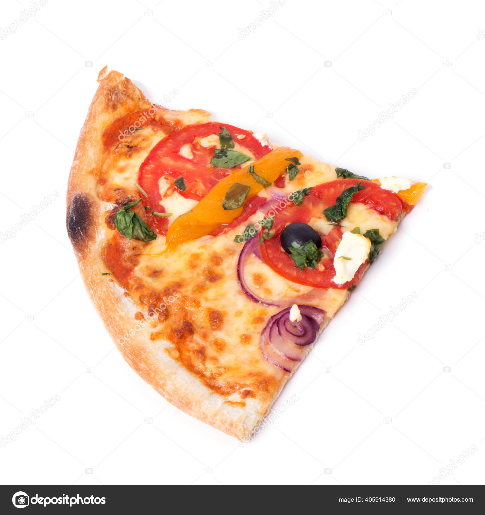 Pizza White Background — Stock Photo © racool_studio #405914380