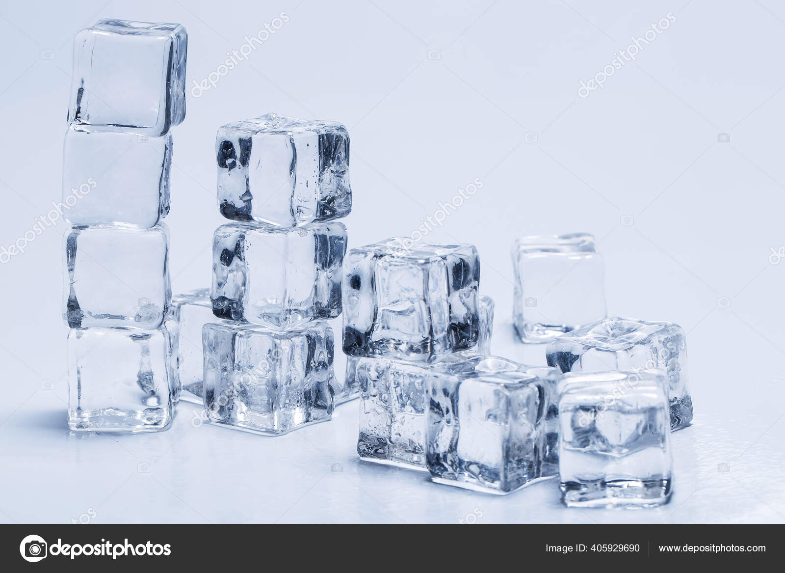 Cold Frozen Ice Cubes Table — Stock Photo © racool_studio #405929690