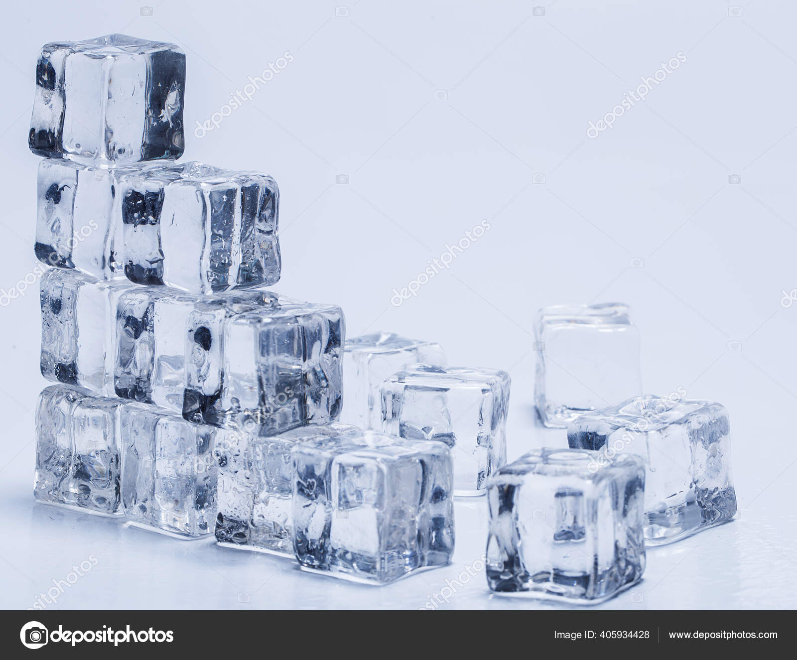 Cold Frozen Ice Cubes Table — Stock Photo © racool_studio #405934428