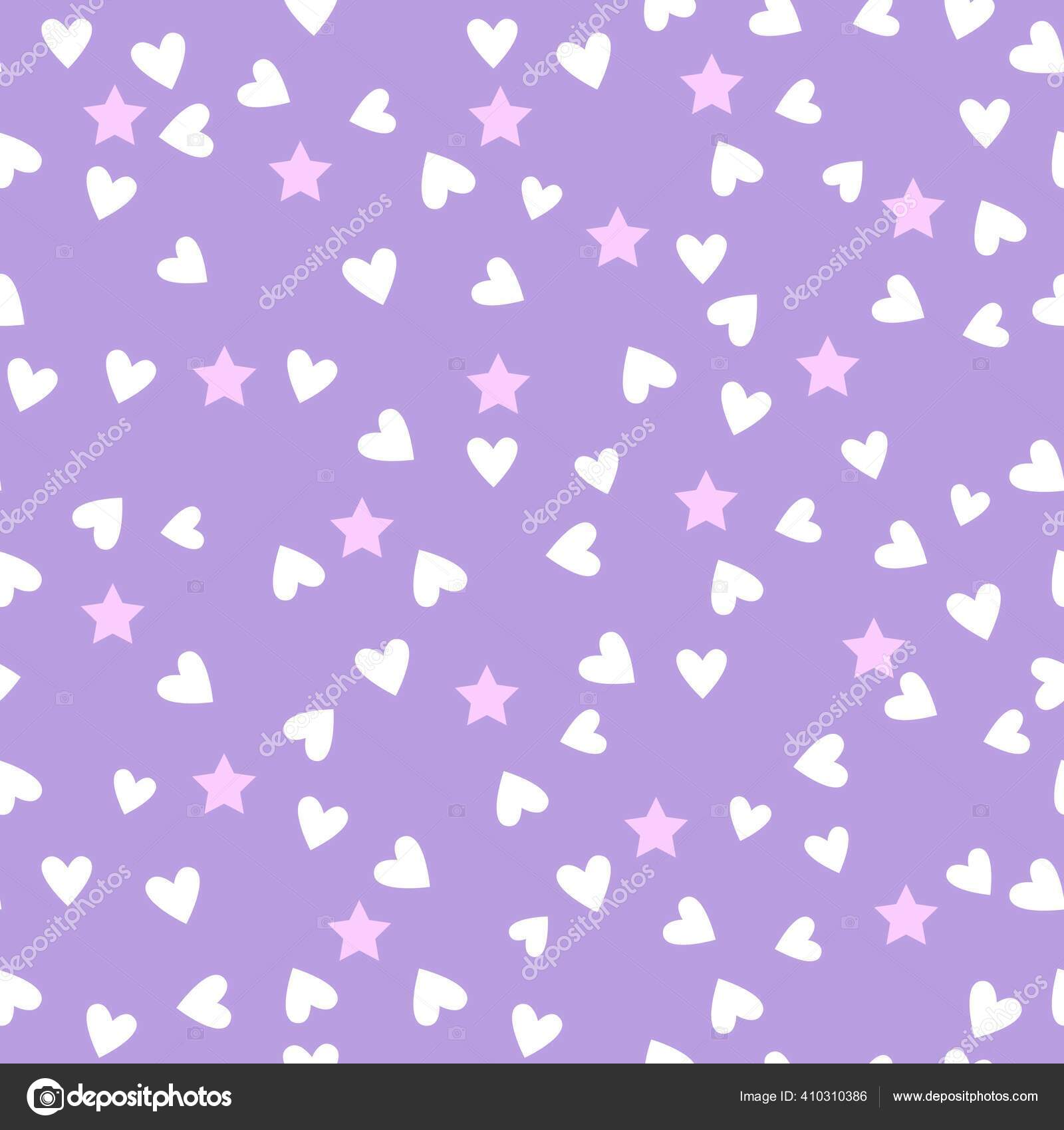 Corazones Y Estrellas Rosas Corazón Del Rosa De La Tarjeta Del Día