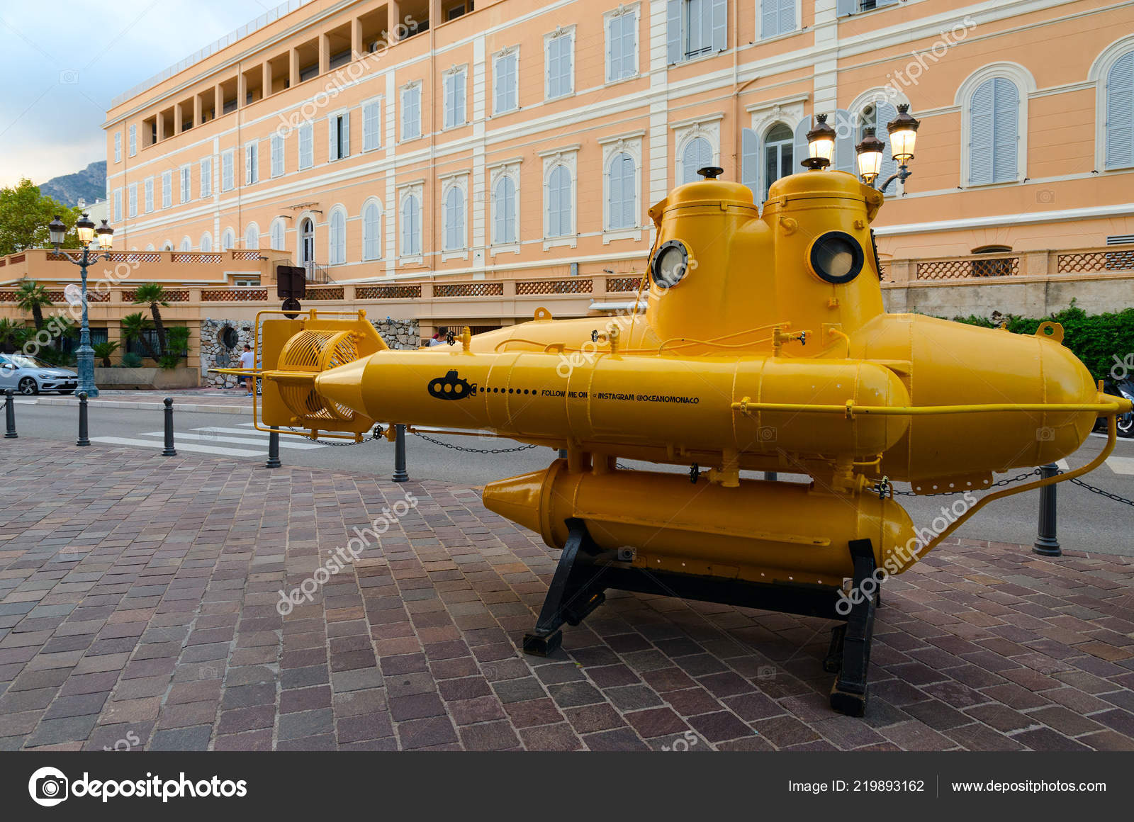 Jacques-Yves Cousteau bathyscaphe for oceanographic research near ...