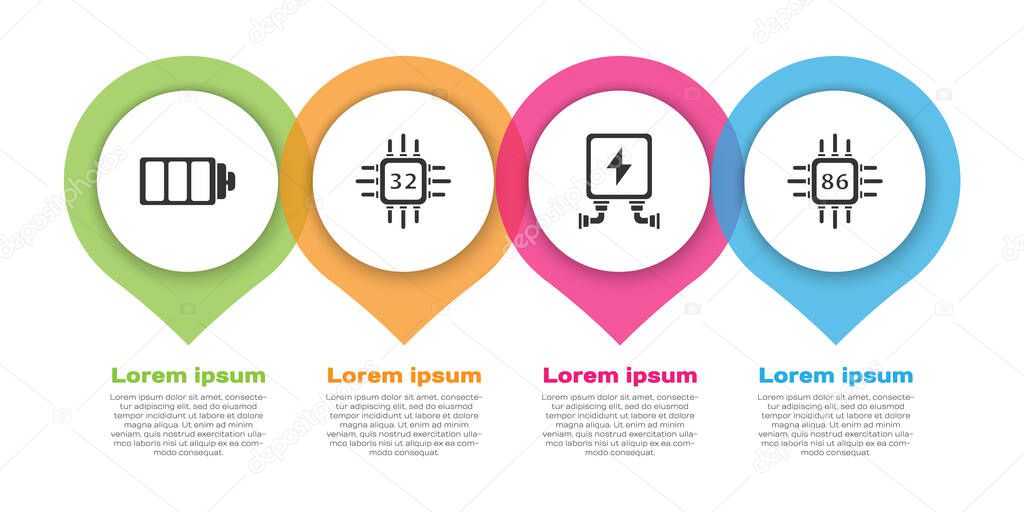 Conjunto indicador de nivel de carga de la batería, procesador con CPU de microcircuitos ...