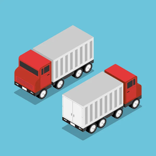 Trailers Isometric Illustration Stock Vector Image by ©macrovector ...