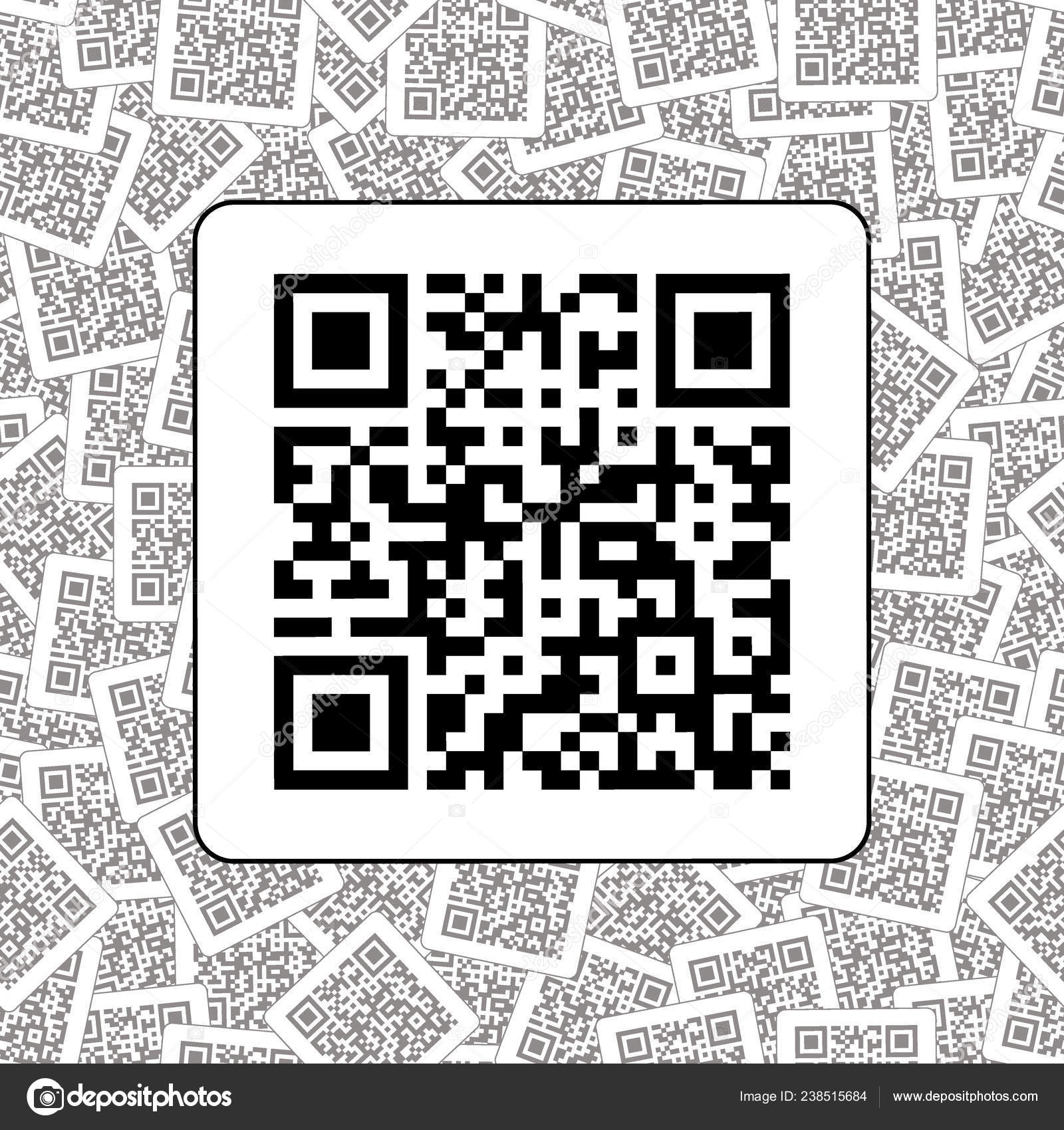 Code Codes Background Product Sign Black White Vector Illustration ...