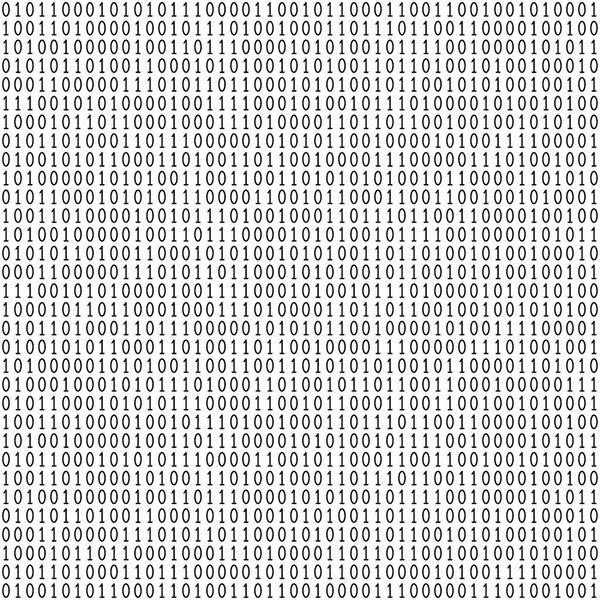 Binary Code Seamless Pattern Computer Background Numbers Data Technology Black Stock Vector ...