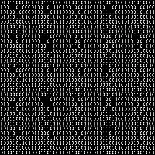Binary Code Seamless Pattern Computer Background Numbers Data Technology Black Stock Vector ...