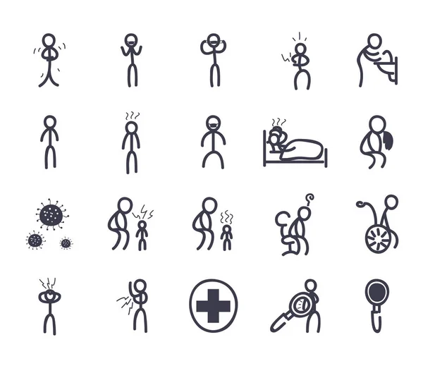 6,549,801 Illness stick figure set Vector Images | Depositphotos