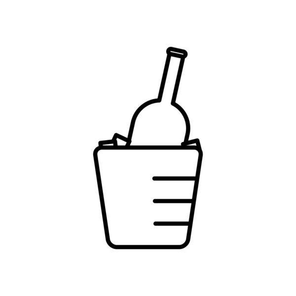 Ice bucket and bottle Vector Art Stock Images | Depositphotos