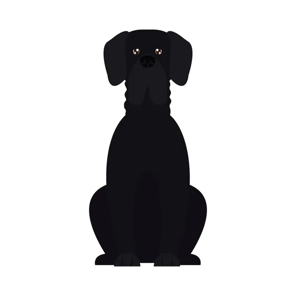 Black Lab Sitting Silhouette