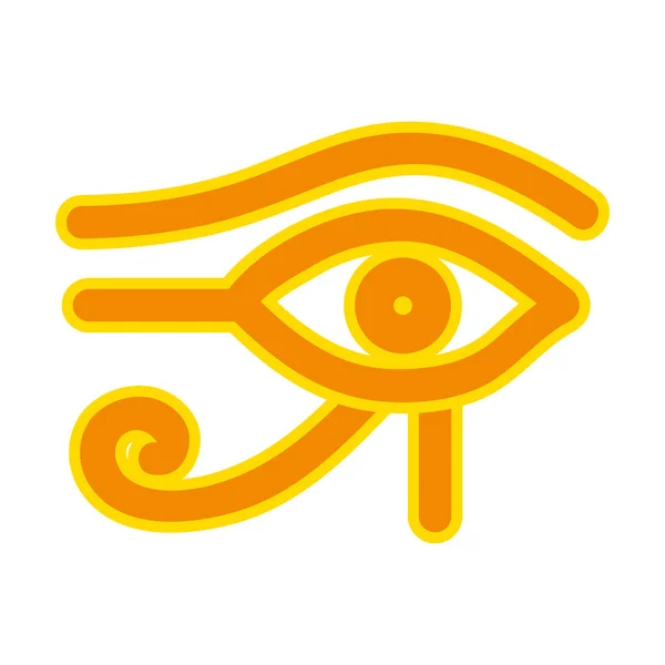 Eye of ra flat outline icon of Egypt, concept silhouette Stock Vector ...