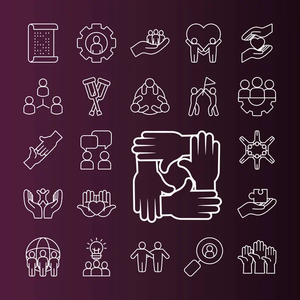 Icono de inclusión imágenes de stock de arte vectorial | Depositphotos