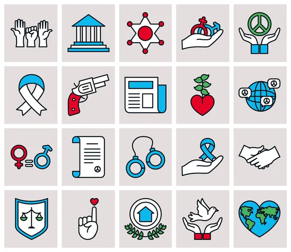 Hands and inclusion icon set, silhouette style Stock Vector by ©vec ...