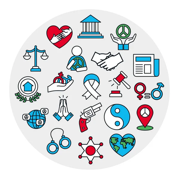 Hands and inclusion icon set, silhouette style Stock Vector by ©vec ...