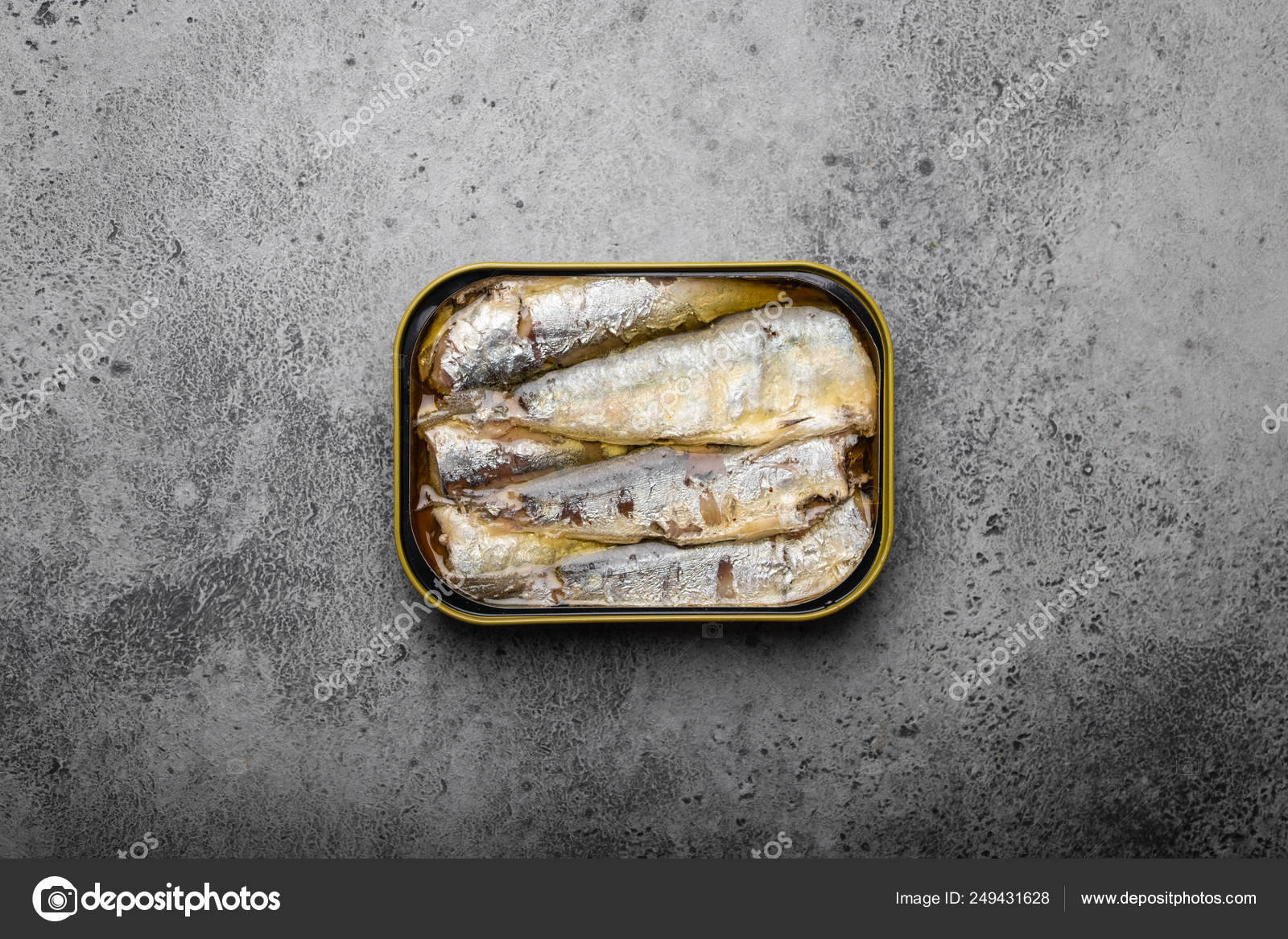 Canned fish in a tin — Stock Photo © somegirl #249431628