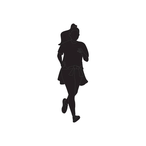 Female runner silhouette Stock Photos, Royalty Free Female runner ...