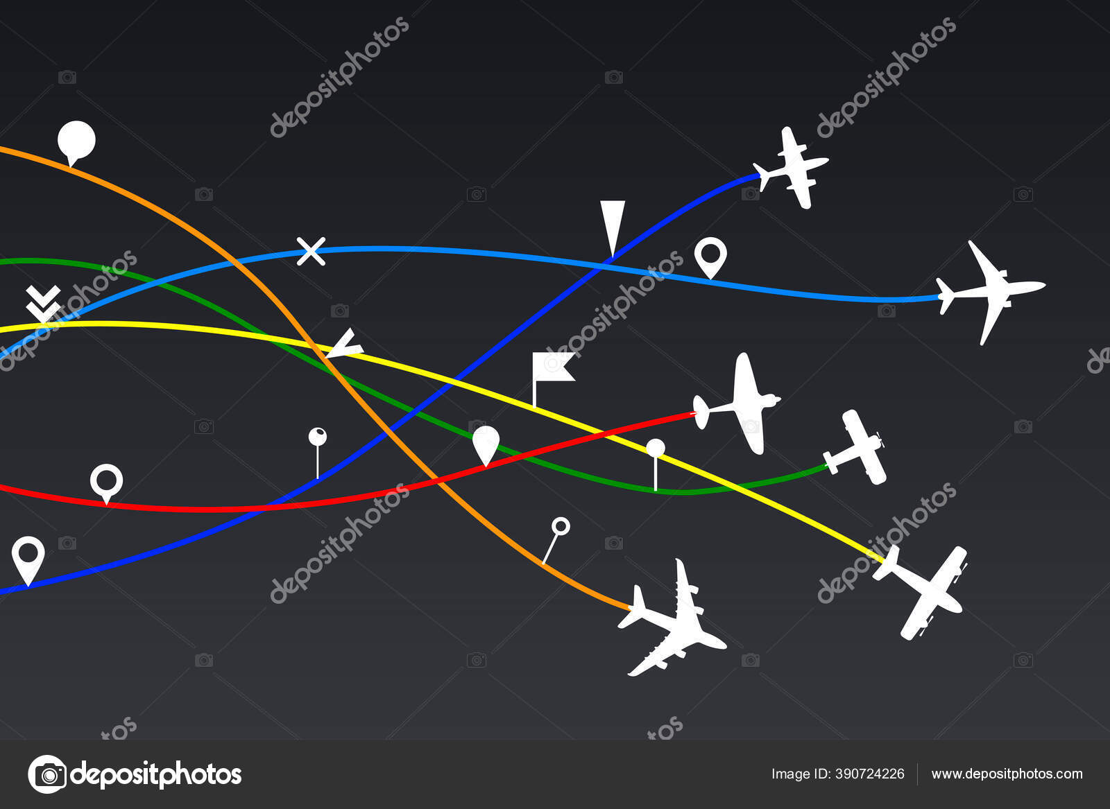 Map navigation graphic Stock Illustration by ©Mandarinka1970 #390724226