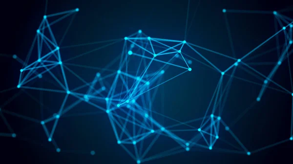 Abstract Technology Background Network Connection Structure Rendering — Stock Photo © ihor1800 ...