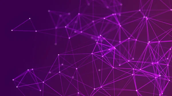 Digital Background Dots Lines Big Data Visualization Network Connection Structure — Stock Photo ...