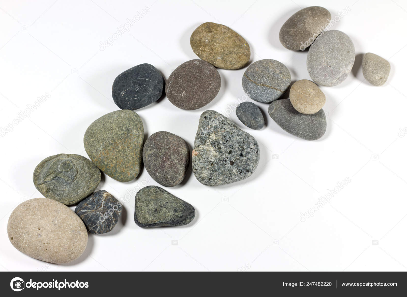 Beach Pebbles Isolated White Background Stock Photo by ©Paolaroid 247482220