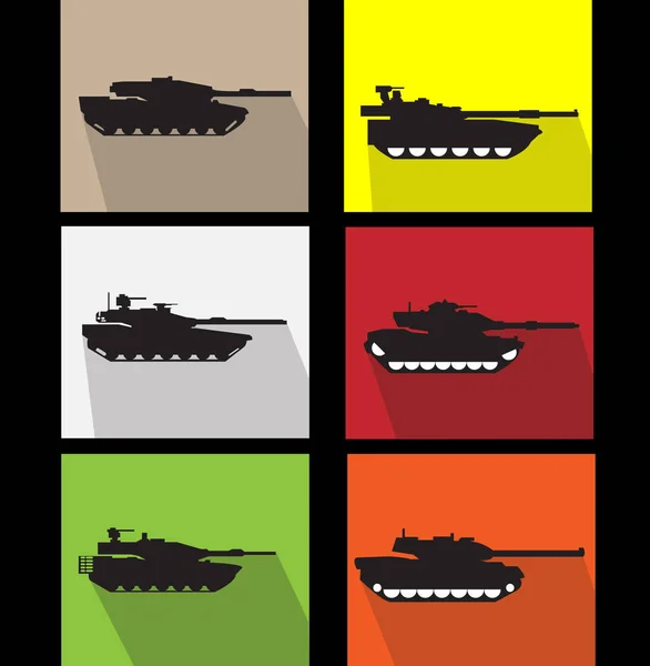 Tanks Color Background Simple Vector Illustration Stock Vector Image by ...