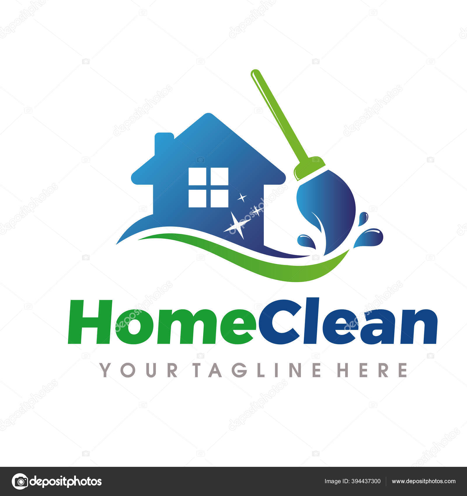 Home Cleaning Logo Cleaning Services Logo Stock Vector by ...