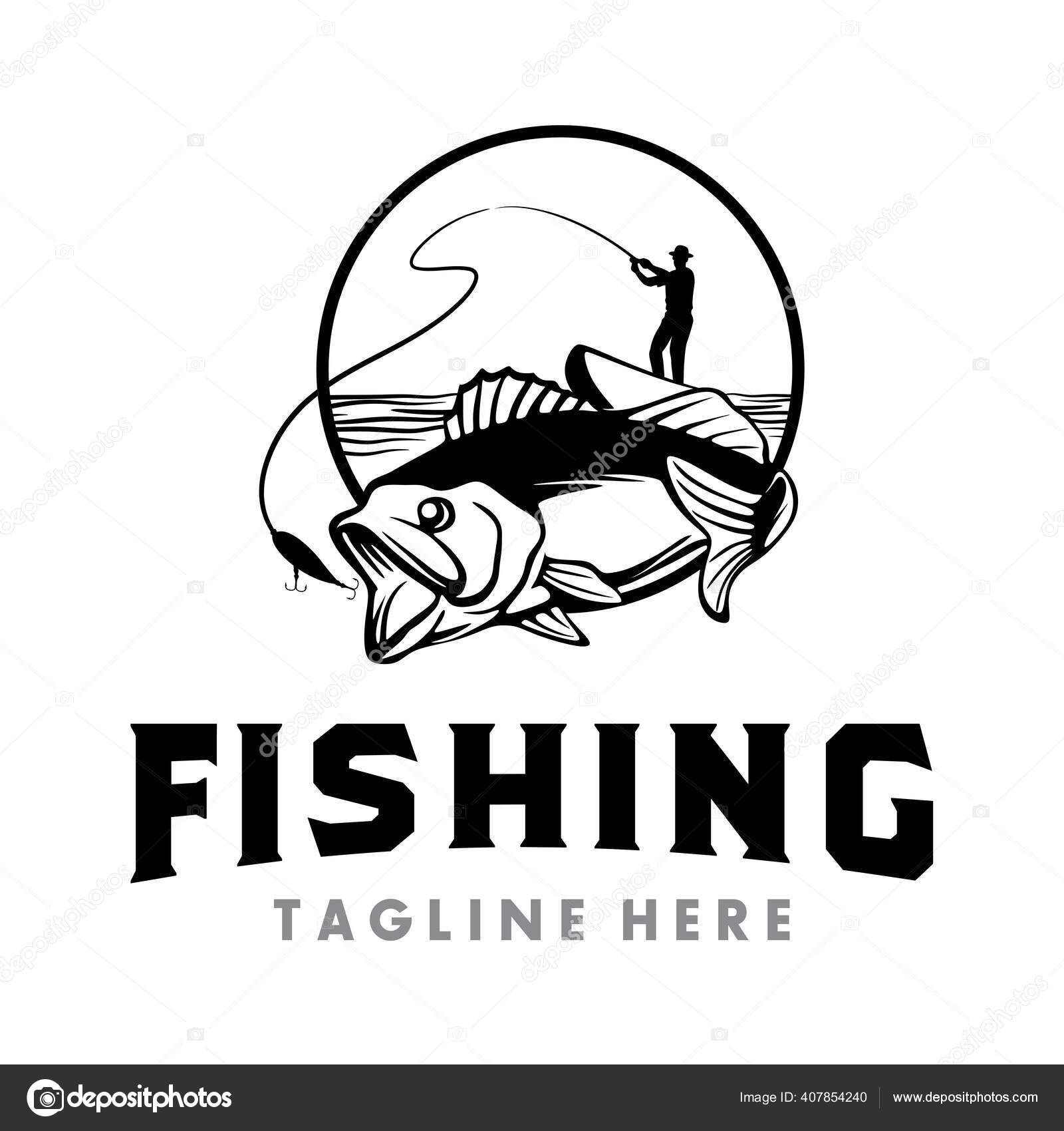 Fish Illustration Vector Fishing Illustration Fishing Logo Vector Stock ...
