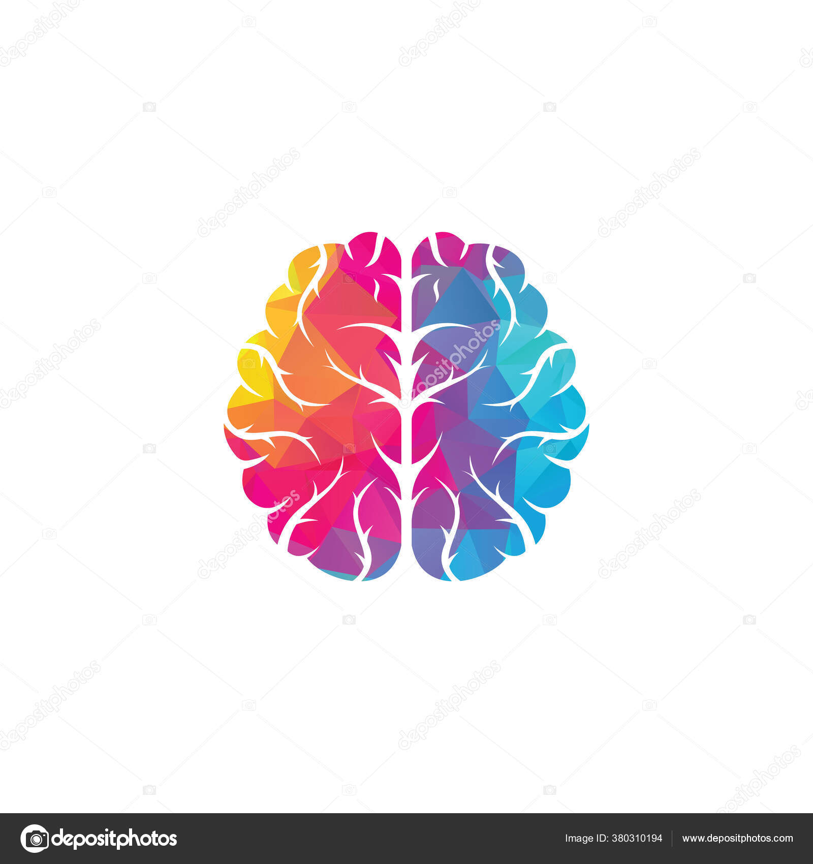 Creative Brain Logo Design Brainstorm Power Thinking Brain Logotype ...