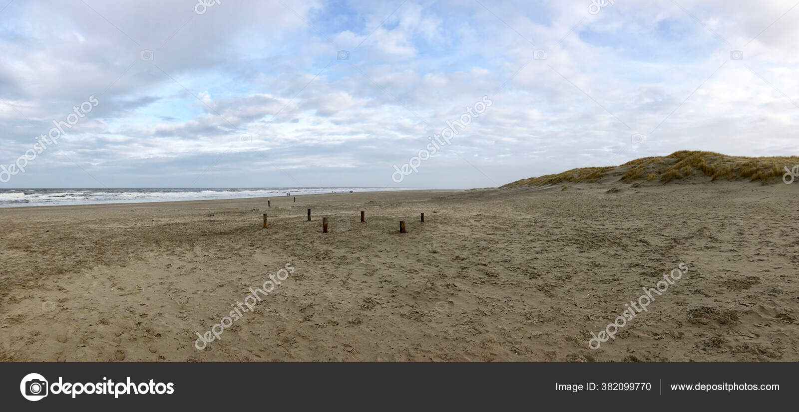 Panorama Texel Beach Netherlands — Stock Photo © TravelTelly #382099770