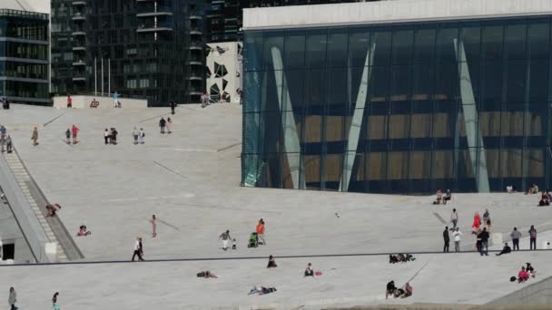 Pan Oslo Opera House Norway — Stock Video © TravelTelly #388081980