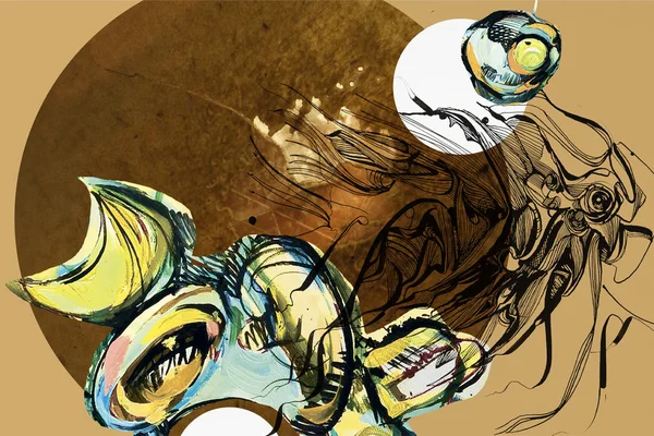 Creative collage art header with different shapes the sand sand ...