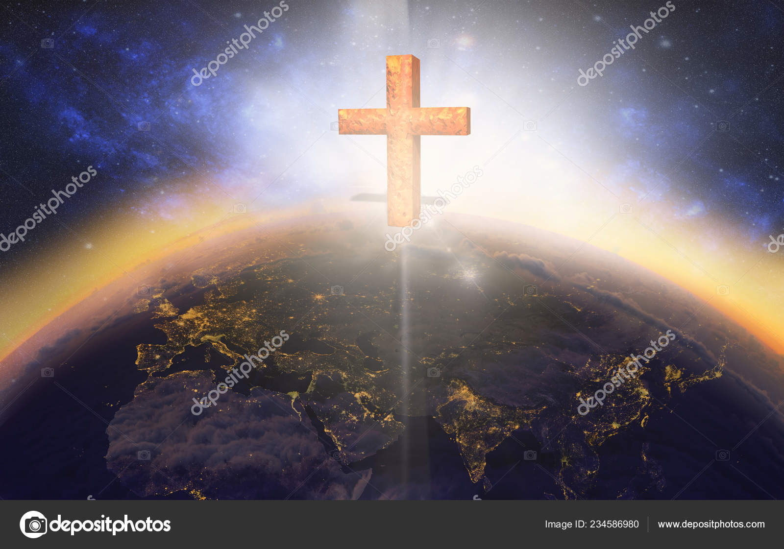 Crucifix In Space Nasa