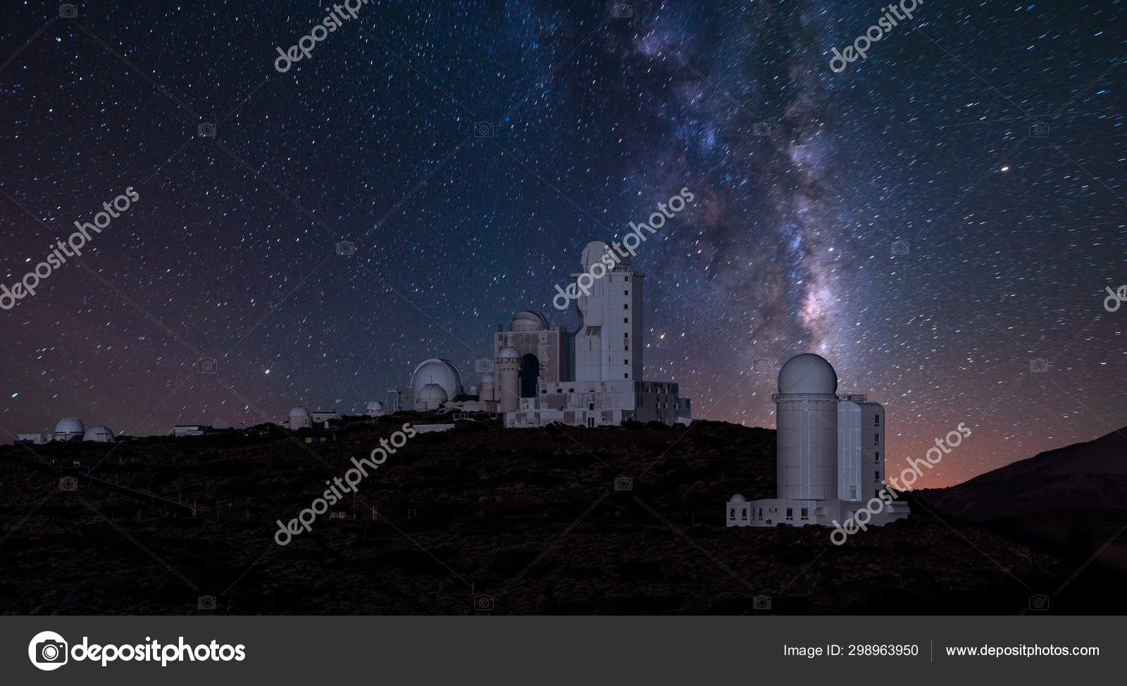 Astronomical observatory in the night sky — Stock Photo © MikeMareen ...