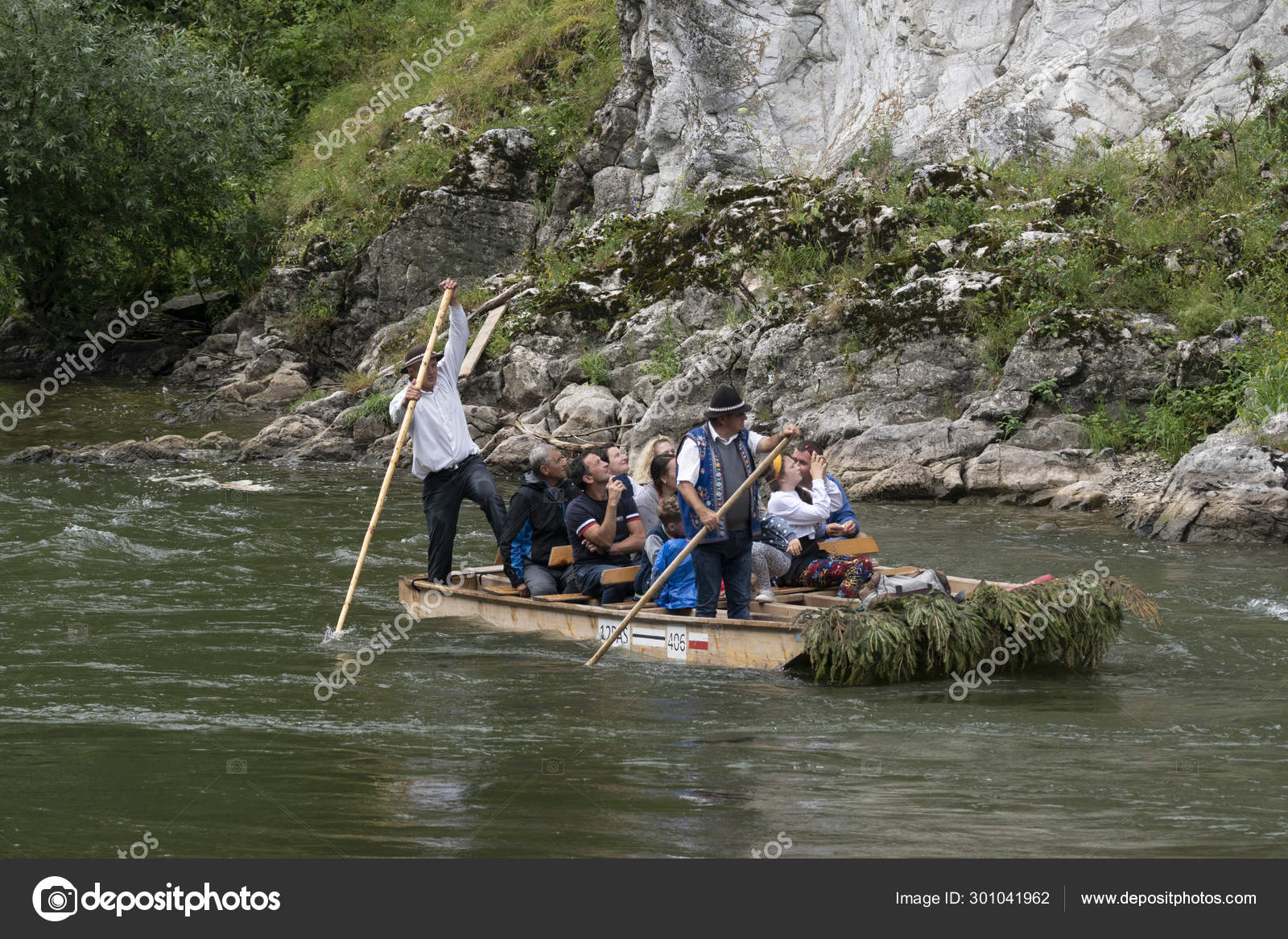 The gorge of the Dunajec river, Sromowce, Spisz, Poland-July 201 ...