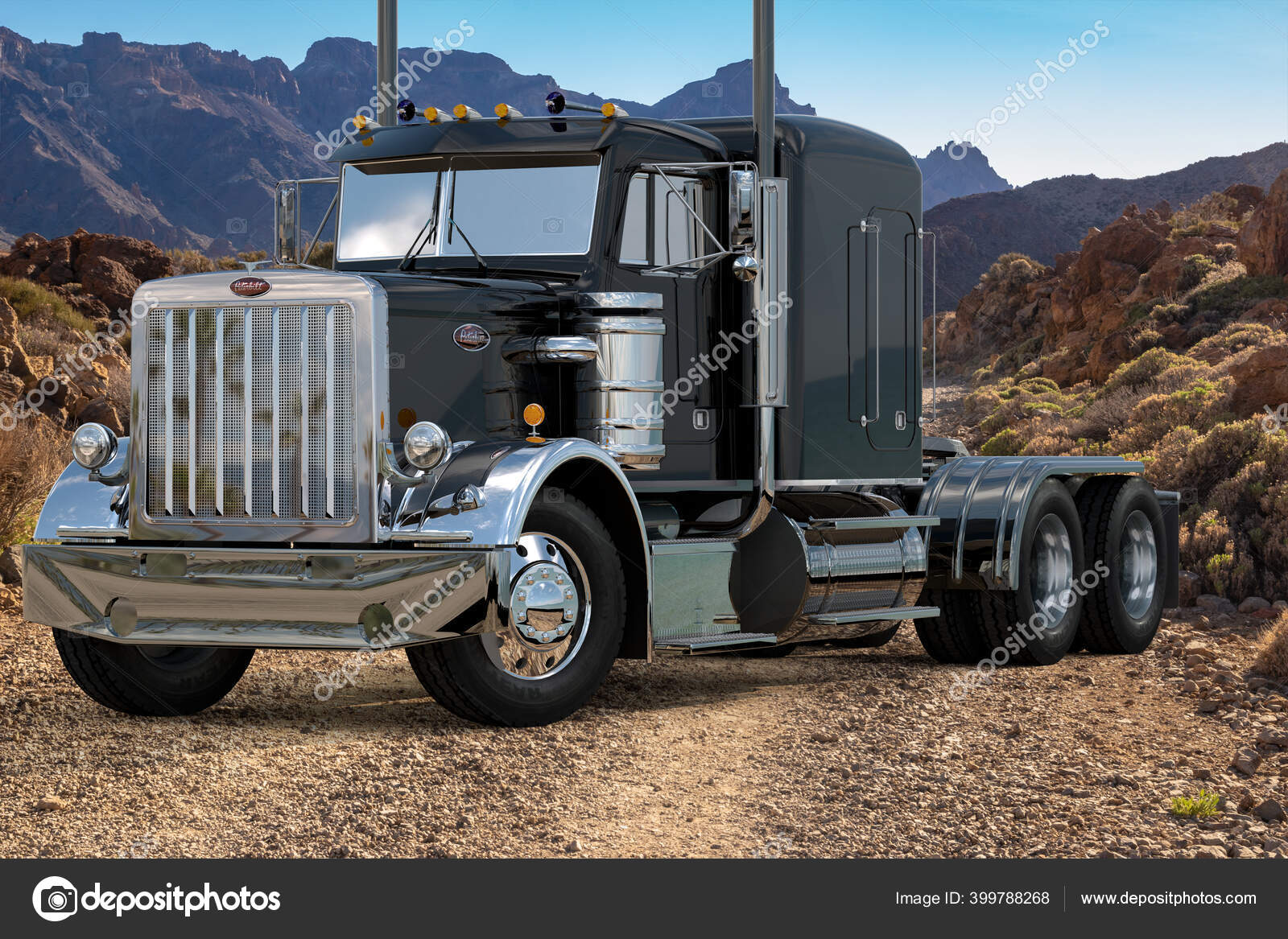 American Peterbilt Truck Desert – Stock Editorial Photo © MikeMareen ...