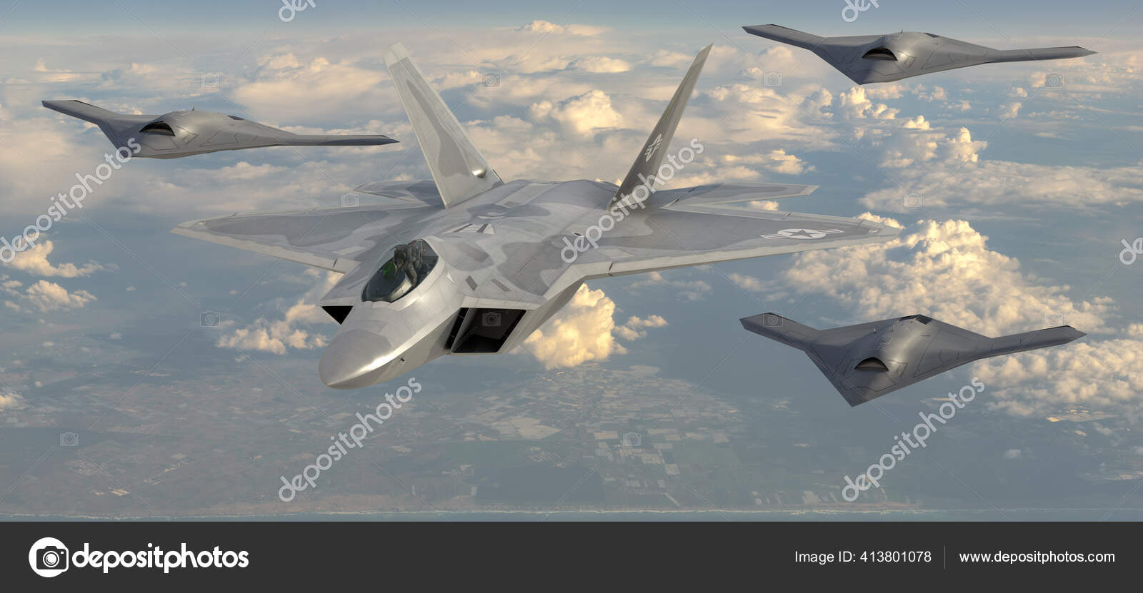 Lockheed Martin Raptor Formation Combat Drones Loyal Wingman Program ...