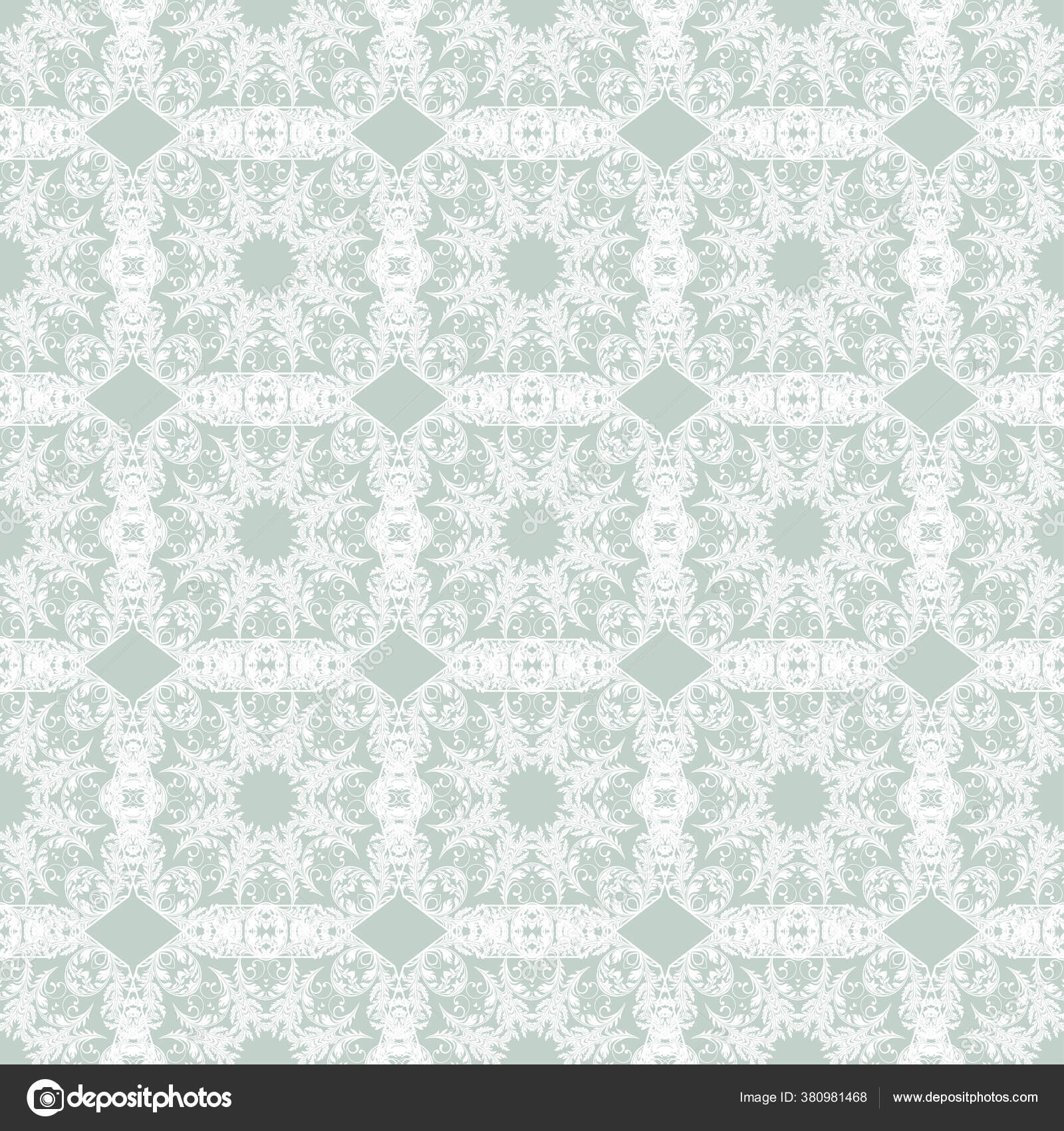 Seamless Floral Ornament Background Wallpaper Pattern Stock Vector by ...