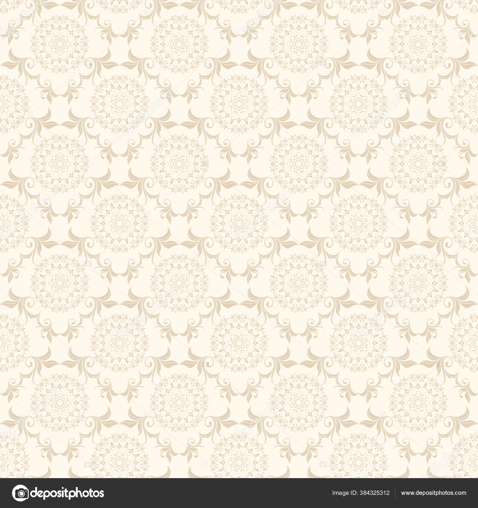 Seamless Ornament Background Wallpaper Pattern Stock Vector by ...