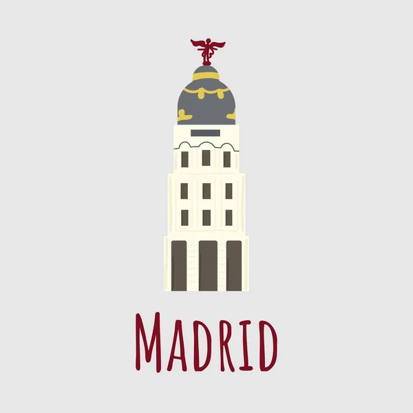 스페인의 스페인의 랜드마크 식물등을 삽화가 있습니다 재미있는 그래픽 국가의 명소들 스톡 벡터 - ©Betty1994 415836138