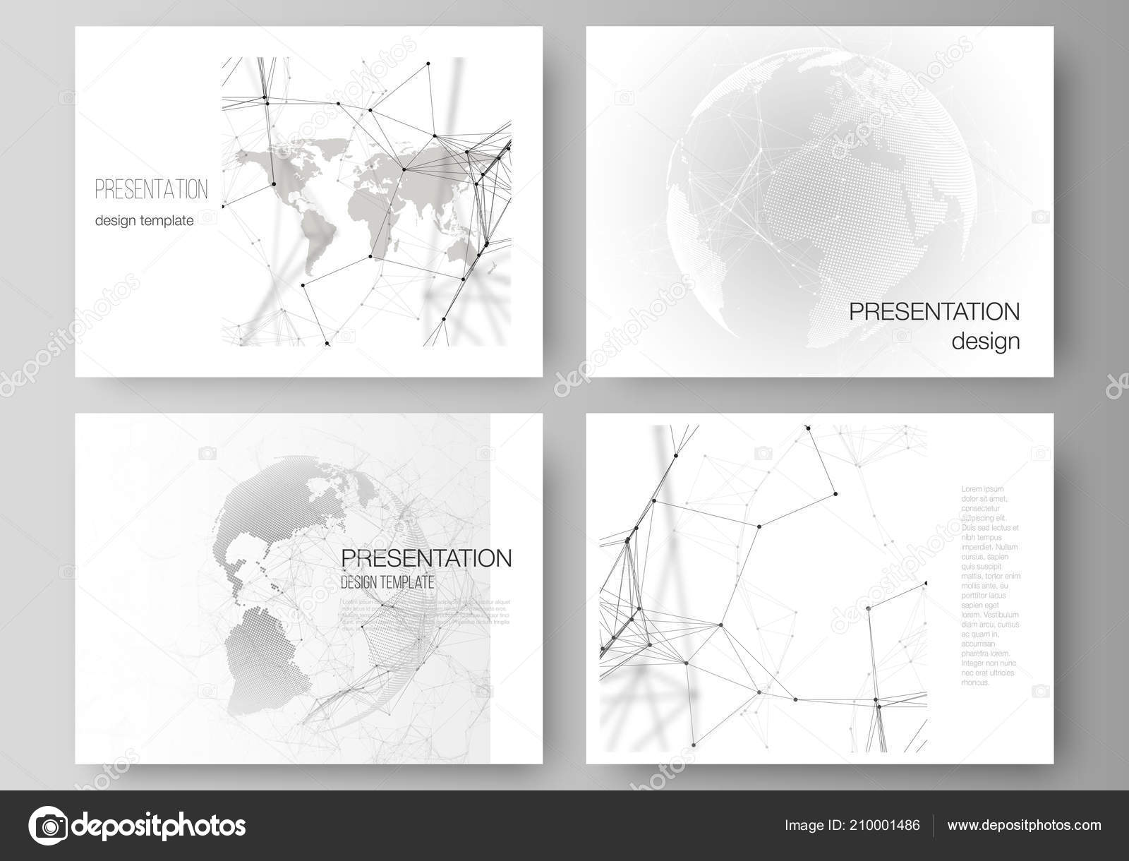 Vector layout of the presentation slides design business templates ...